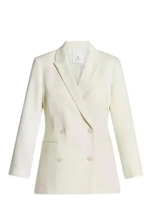 ANINE BING Jasmine Double-breasted Blazer - White