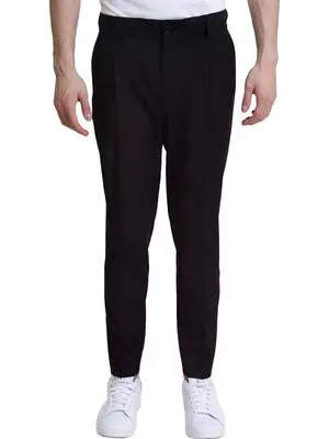 BE ABLE Pleated-front Trousers - Black