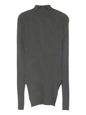 Y’s Logo-embroidered Top - Grey