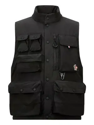 Moncler Logo-patch Gilet - Black