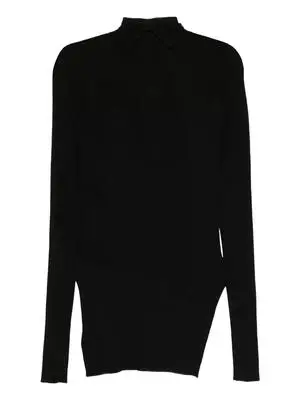 Y’s Logo-embroidered Top - Black
