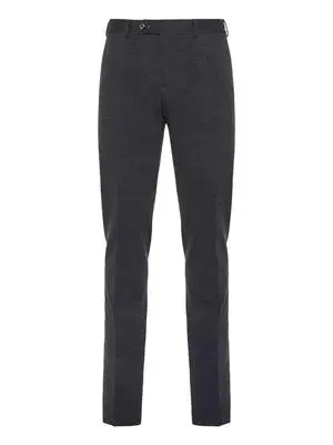 PT TORINO Mid-rise Wool Trousers - Grey