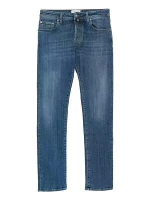 Jacob Cohen Cotton Straight Leg Jeans - Blue