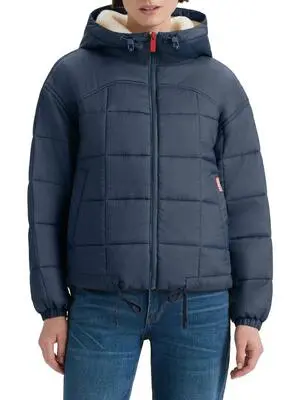 Hunter Crinkle Puffer Jacket Midnight