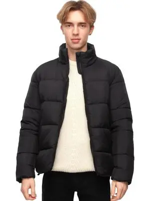 ROKKA&ROLLA Lightweight Puffer Jacket - Black
