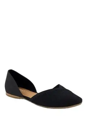 Toms D'Orsay Flat Black