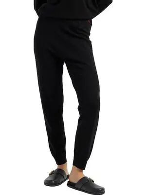 Chinti & Parker Wool-cashmere Cuffed Joggers - Black