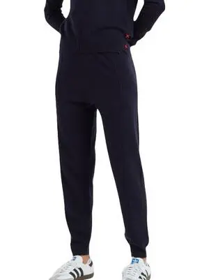 Chinti & Parker Wool-cashmere Cuffed Joggers - Navy