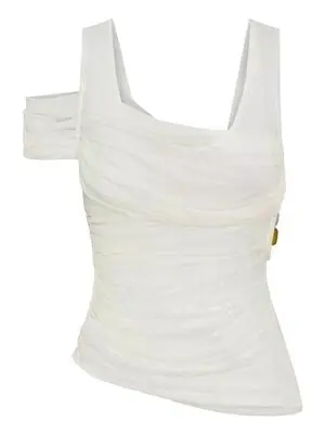 Christopher Esber Beach Glass Draped Tank Top - White