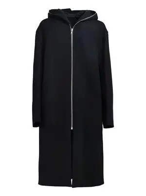 Rick Owens Hooded Zip-front Coat - Black