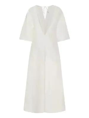 THE ROW Mia Silk Dress - White