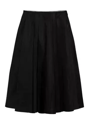 JUUN.J Pleated Midi Skirt - Black