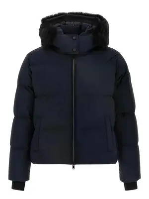 Moose Knuckles Fur-trimmed Puffer Jacket - Blue
