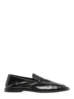 ALYSI Leather Loafers - Black