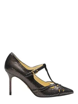 Sarah Flint Perfect Perez 85 Pumps Black Shimmer Leather