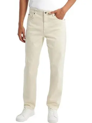 BOSS Ogden Straight-leg Jeans - Open White