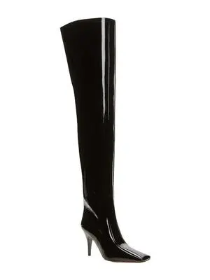 Stella McCartney Square-toe Over-the-knee Boots - Black