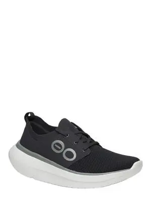 OOFOS Oomy Stride Sneaker - White Black