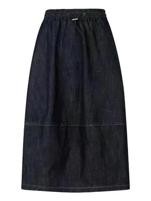 STUDIO TOMBOY Drawstring Denim Skirt