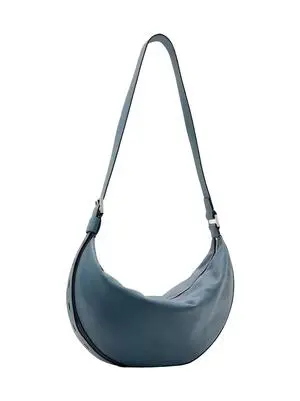 ALLSAINTS Crescent Zipped Shoulder Bag - Blue