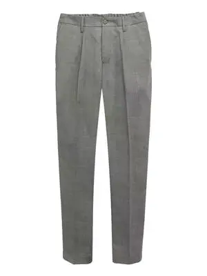 DEVORE INCIPIT Pleated Elastic-waist Trousers - Grey