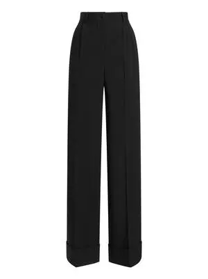 Dolce & Gabbana Bi-stretch Wool Trousers - Black