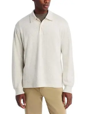 Madewell Long Sleeve Polo Sweater - Heather Vintage Ivory
