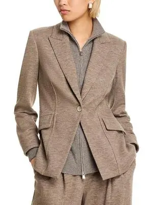 Simkhai Auden Blazer Coat - Light Bronze
