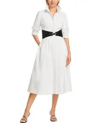 Simkhai Olson Belted Dress - White