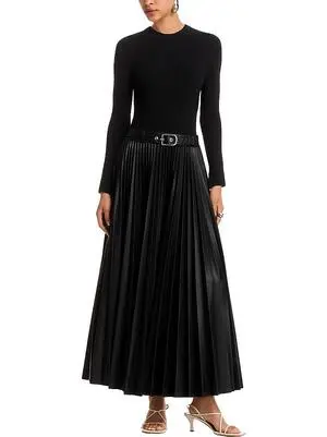 Simkhai Abilene Mixed Media Maxi Dress - Black