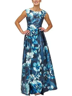 KAY UNGER Kate High-Low Gown