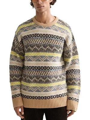 Scotch & Soda Fair Isle Sweater - Tannin
