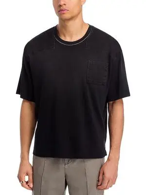 Helmut Lang Relaxed Fit Patch Tee - Black