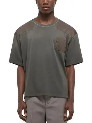 Helmut Lang Relaxed Fit Patch Tee - Moss