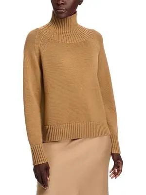 Michael Kors Turtleneck Wool Sweater Dark Camel
