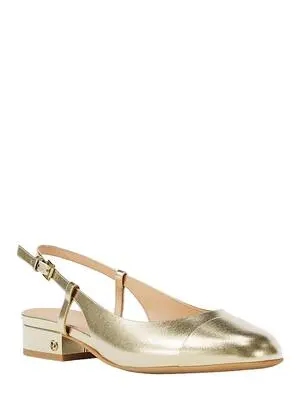 Michael Kors Perla Flex Slingback Flats - Pale Gold