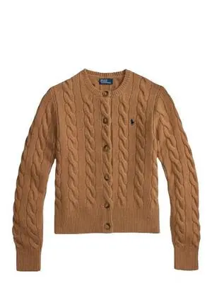 Polo Ralph Lauren Sweater Cardigan Collection Camel Melange