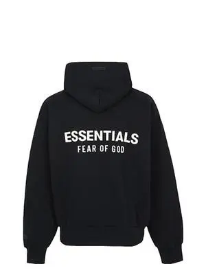 Fear Of God Essentials Classic Fit Fleece Hoodie - Black