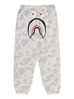 A BATHING APE City Camo Shark Relaxed Fit Sweatpants - White