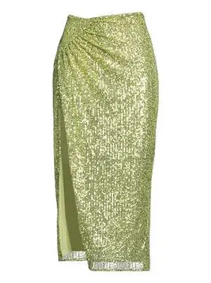 Pinko Midi Skirt With Sequins - Green