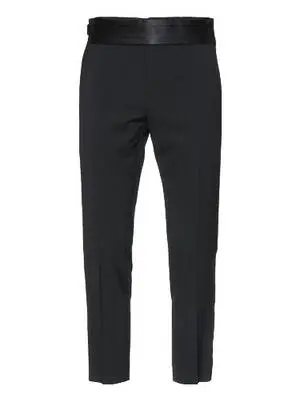 Dolce & Gabbana Tapered Virgin Wool-blend Pants - Black