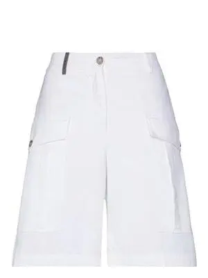 Peserico Cargo Bermuda Shorts - White