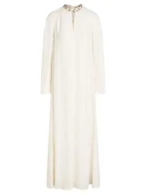 Zimmermann Chain-embellished Cutout Crepe Maxi Dress - Ivory