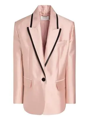 Zimmermann Wool And Silk-Blend Blazer Blush