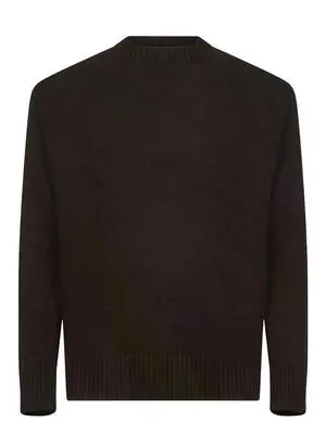 D4.0 Ribbed Crew Neck Sweater - Brown