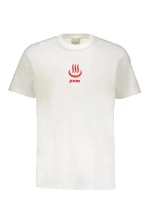 PERKS AND MINI Crew-neck Logo-embroidered T-shirt - White