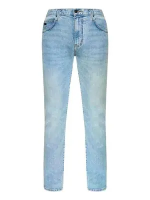 Emporio Armani Logo-motif Jeans - Blue