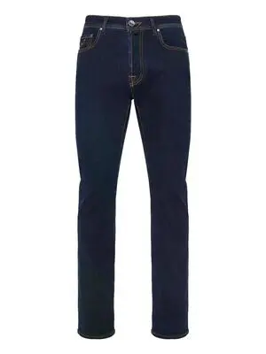 Jacob Cohen Logo-patch Jeans - Blue
