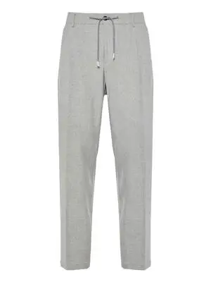 Eleventy Drawstring Pleated Trousers - Grey