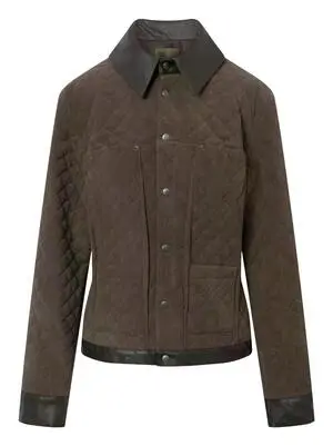 ELENA VELEZ Quilted Corduroy Jacket - Brown